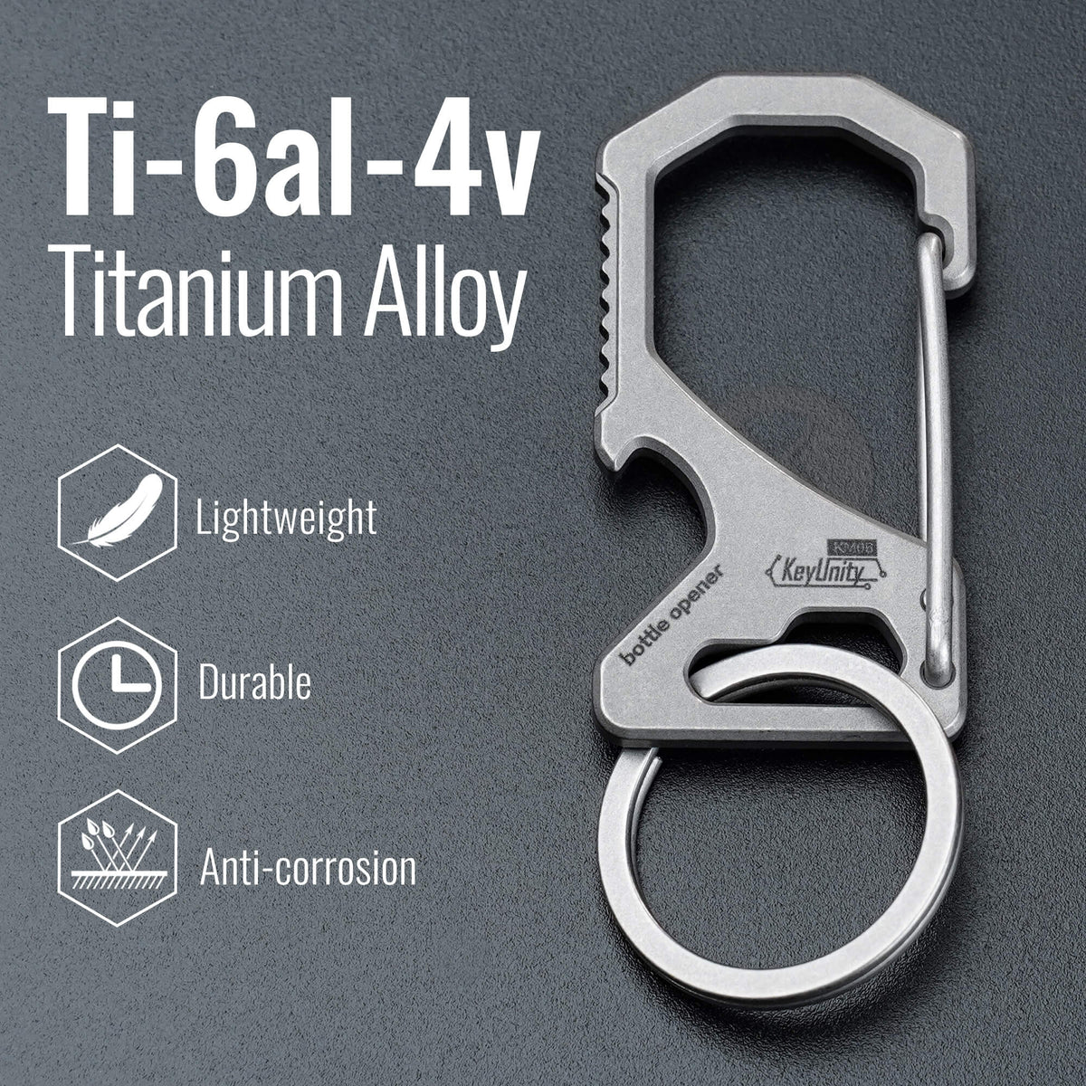Unlock a Convenient Life with the KeyUnity KM05 Titanium Carabiner: Li