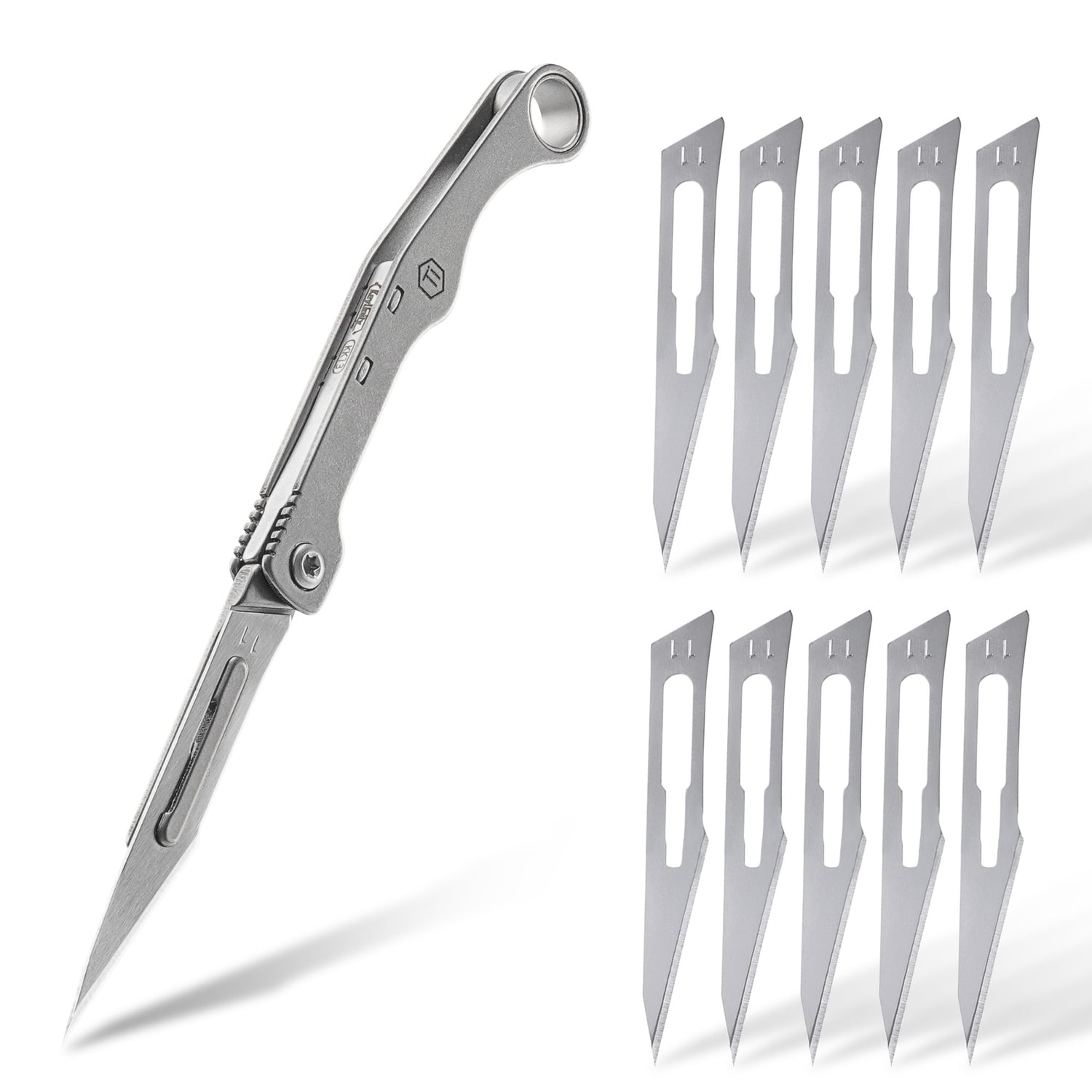 KeyUnity KK13 Mini Titanium Pocket Knife for Everyday Carry