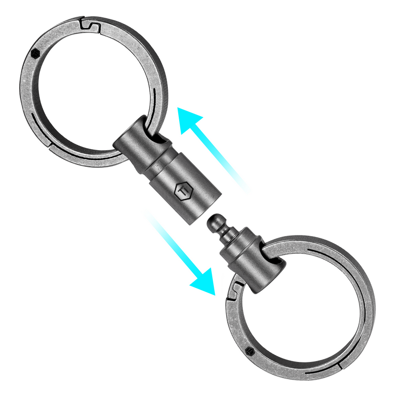 KeyUnity KA38SW Double-end Swivel Keychain Key Ring Connector