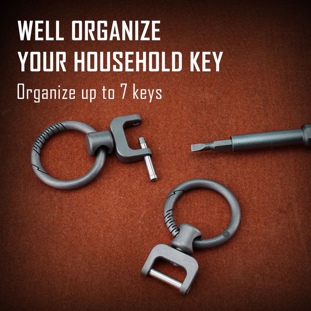 KeyUnity KA36 Titanium Side Pushing Key Ring