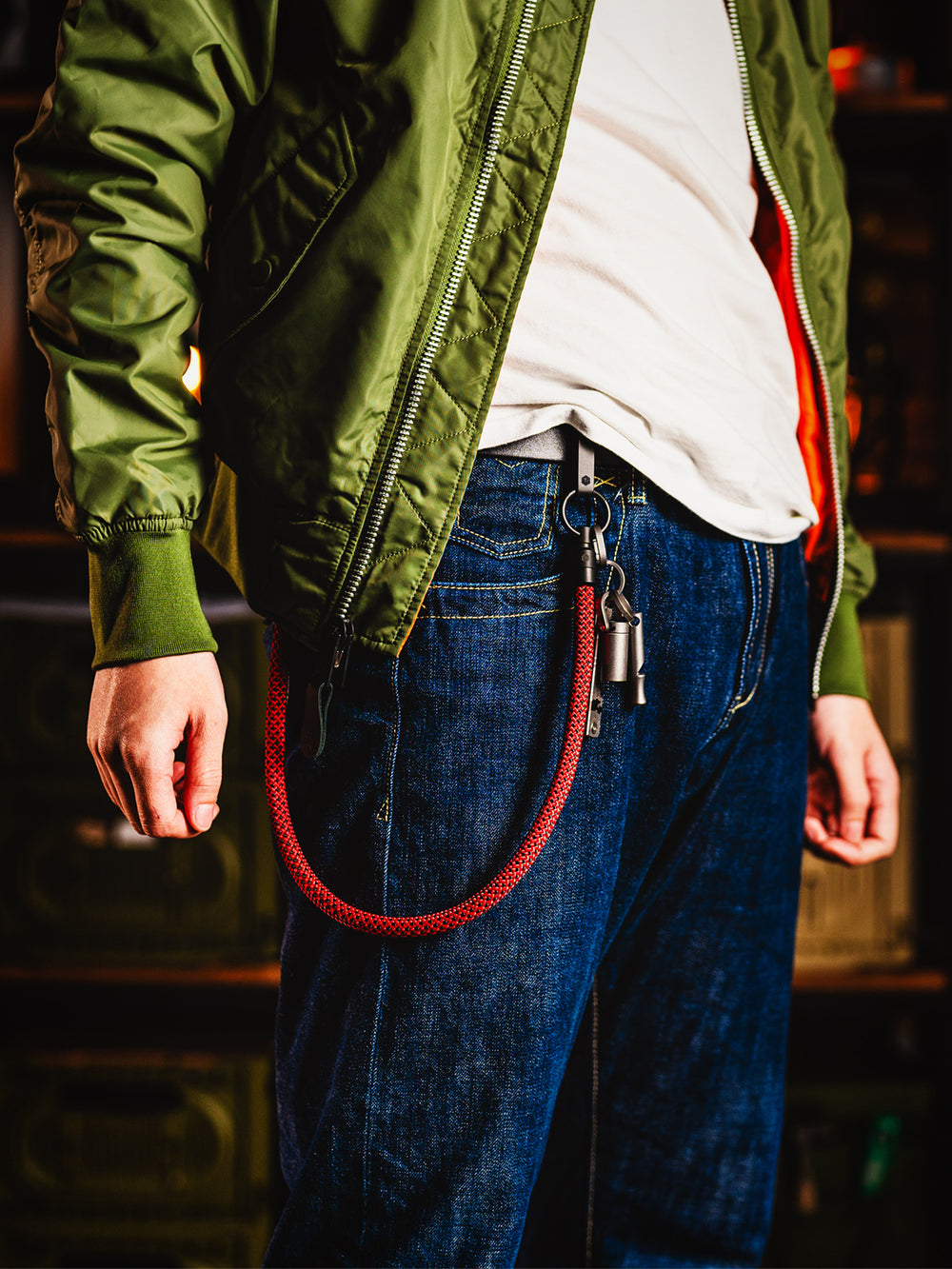 KeyUnity KD02 Titanium Wallet Chain, Jeans Keychain Accessory for Men