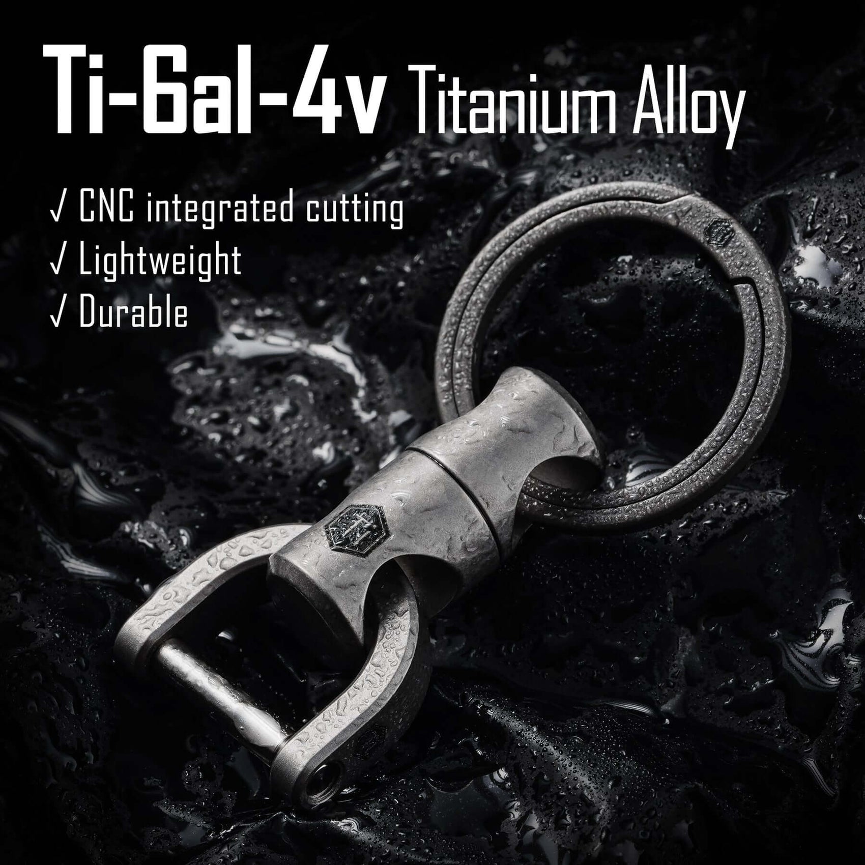 KeyUnity KM13 Titanium Alloy Keychain Key Ring Connector