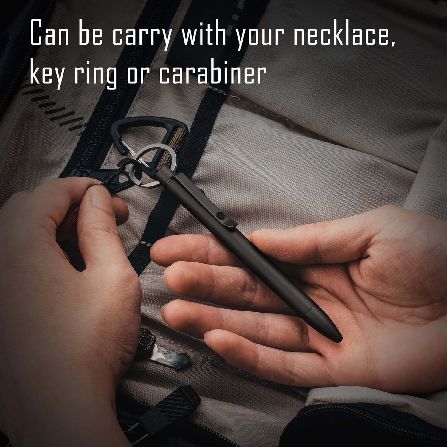 KP01 Titanium Alloy Bolt Action Pen （BLACK）