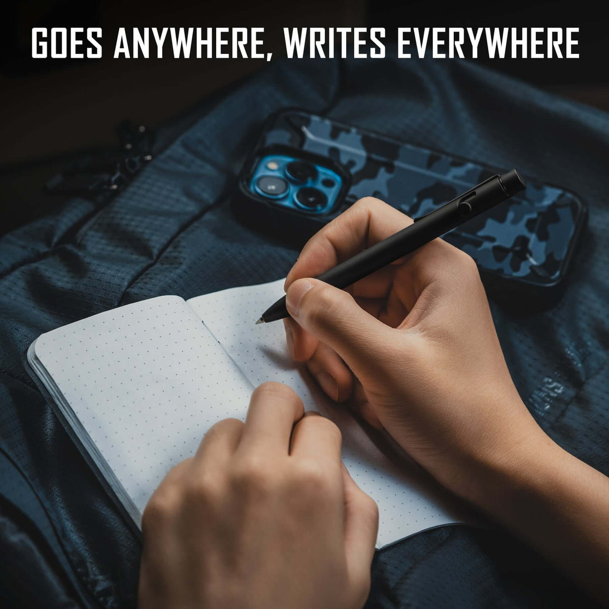 KeyUnity KP01 Titanium Alloy Bolt Action Pen （BLACK）