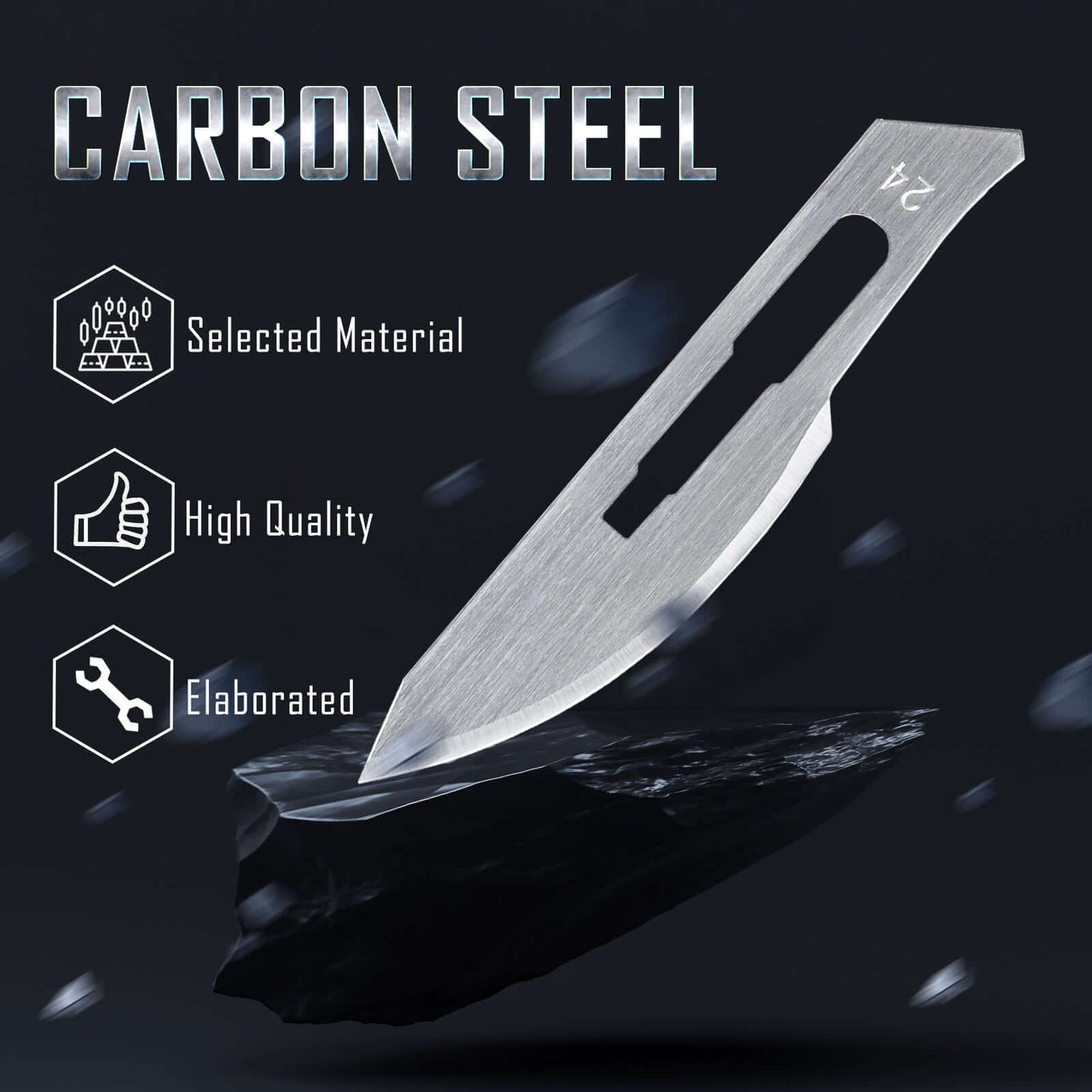 KA14 10pcs #24 Scalpel Blades